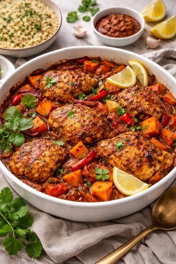 North African Harissa Chicken & Sweet Potato Skillet – Nutri-Stahl